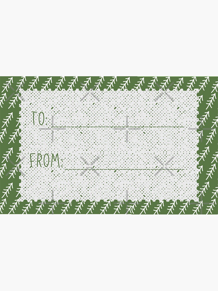 "To From Name Tag Merry Christmas Puffinka #08" Sticker for Sale by ...