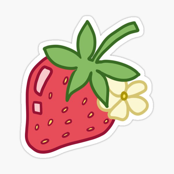 "Cute Strawberry Design Sticker " Sticker for Sale by Jellibeany ...