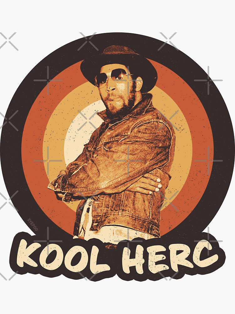 "DJ Kool Herc 80s Old School Hip Hop" Sticker for Sale by eyepoo ...