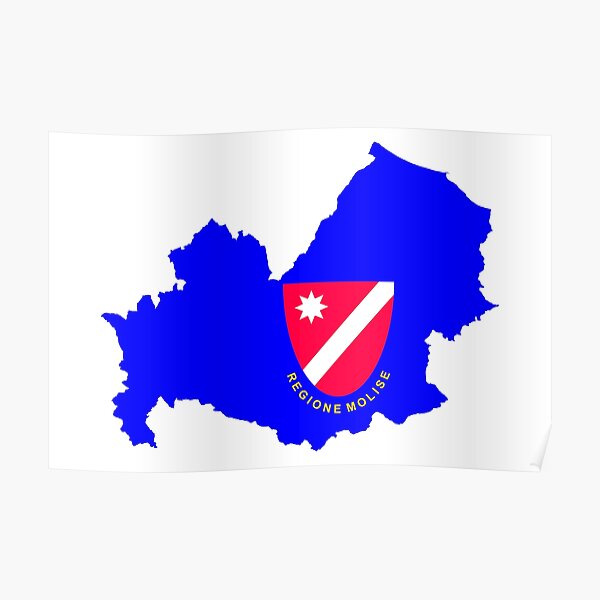 "Flag map of Molise, Italy" Poster for Sale by mo91 | Redbubble