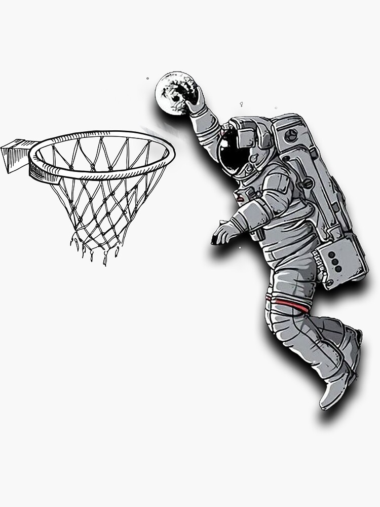 "SPACE Hooper- Astronaut playing in space" Sticker for Sale by JerryNag ...