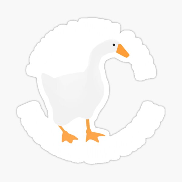 "Untitled Goose Game I Think I Will Cause Problem On Purpose " Sticker ...