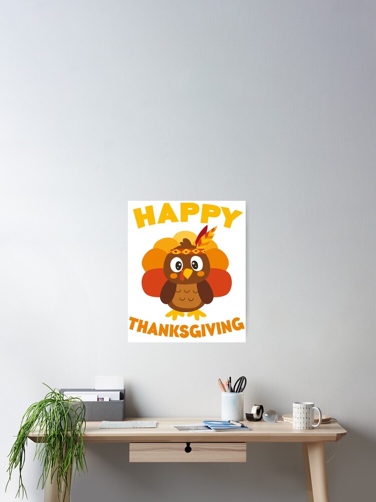 "Happy Thanksgiving Day" Poster for Sale by deepstone | Redbubble