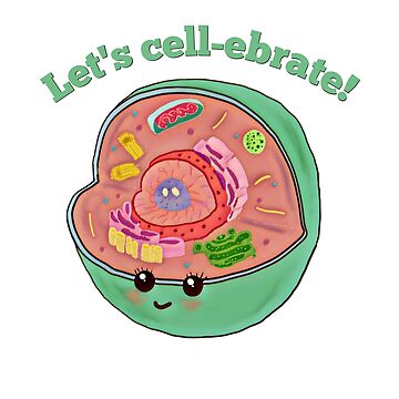 "Let's cell-ebrate" Sticker for Sale by Tamm-art | Redbubble