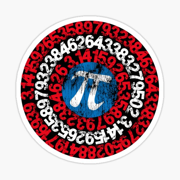 "Captain Pi Superhero Shield Funny Math Pi Day" Sticker for Sale by ...