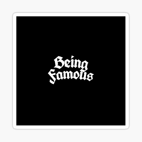 "Being Famous Pet Bandana" Sticker for Sale by The-Richie-Rich | Redbubble