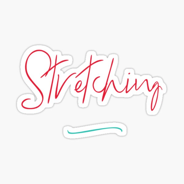 "Stretching" Sticker for Sale by SweetWearStore | Redbubble