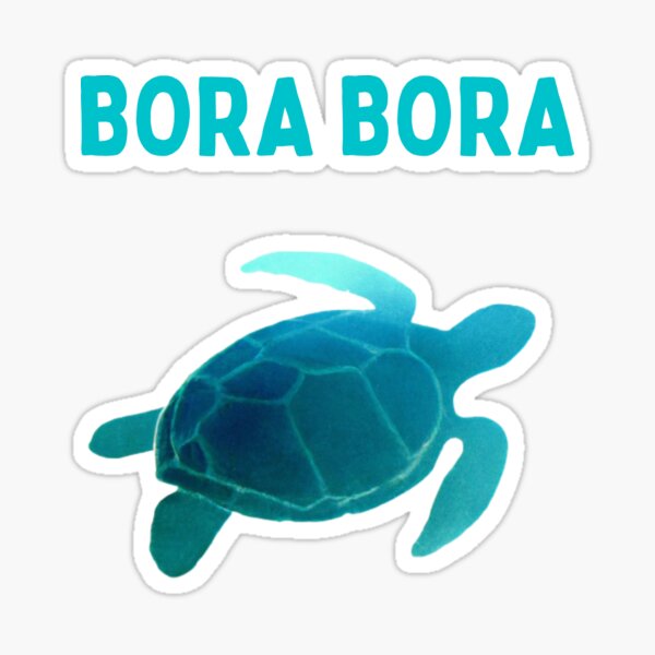 "Bora Bora" Sticker for Sale by TsunamiBlue | Redbubble