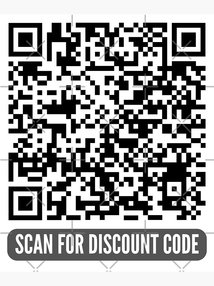 "Scan for Discount Code | QR Code Prank" Sticker for Sale by AmberSiraj ...