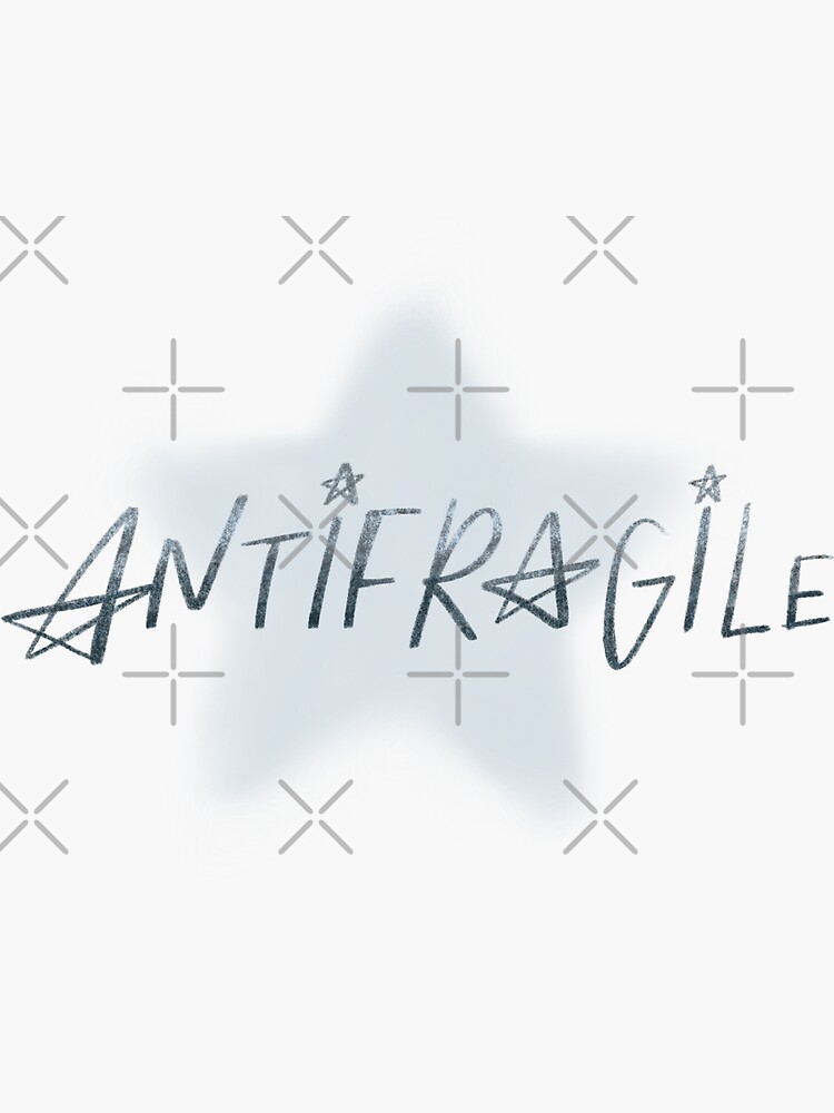 "lsrfm antifragile " Sticker for Sale by hugbeom | Redbubble