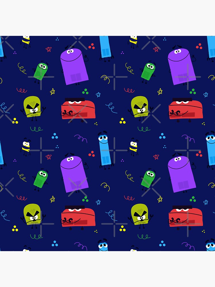 "Storybots- netflix pattern" Sticker for Sale by FunartsbyM | Redbubble