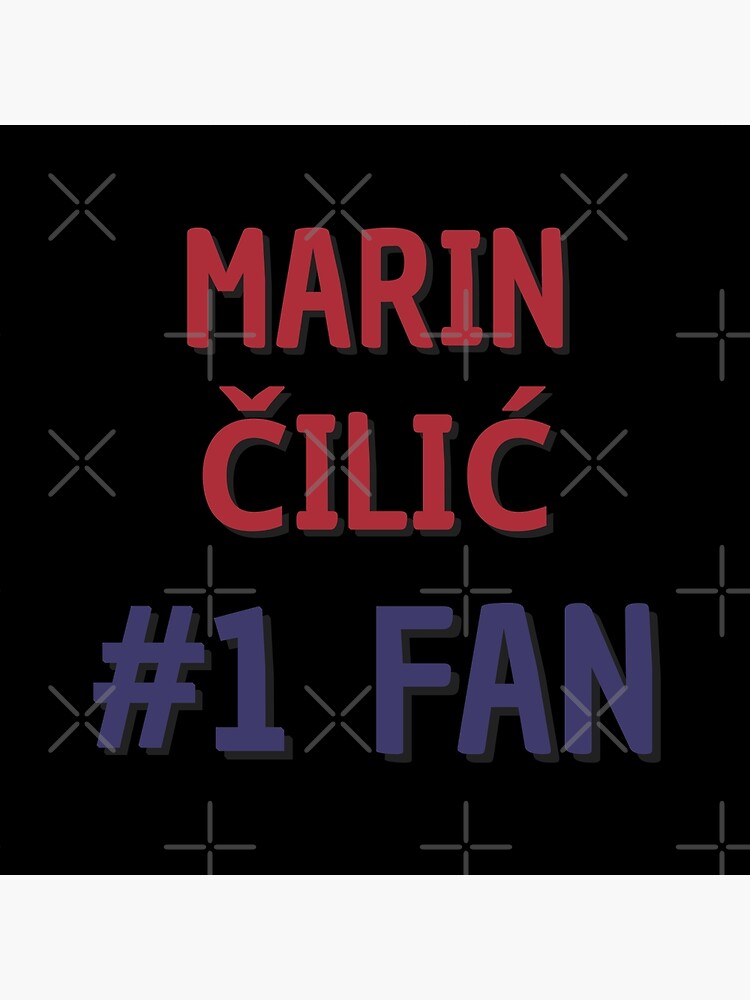 "Marin Cilic - #1 Fan" Poster for Sale by Rybariuns | Redbubble