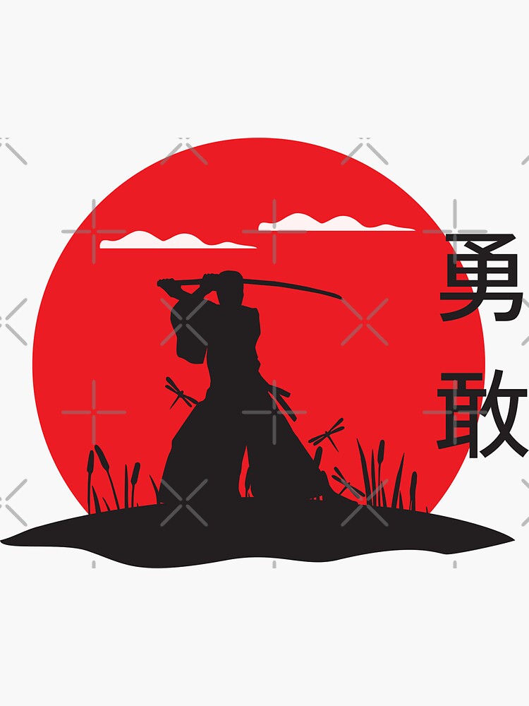 "Japanese Samurai" Sticker for Sale by SyedKazmi | Redbubble