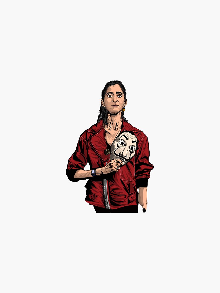 "money heist" Sticker for Sale by F1ZZY | Redbubble