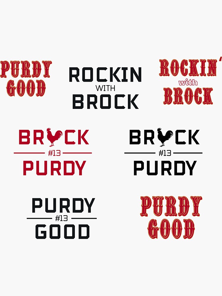 "Brock Purdy Sticker Pack starter quarterback" Sticker for Sale by ...