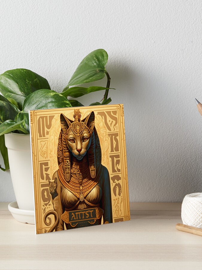 "Egyptian Cat Sphynx God Goddess" Art Board Print for Sale by Itis ...