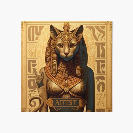 "Egyptian Cat Sphynx God Goddess" Art Board Print for Sale by Itis ...