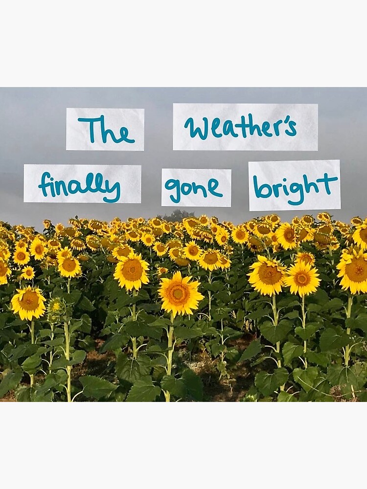""The weather's finally gone bright" collage" Sticker for Sale by ...