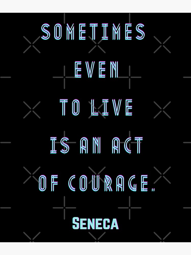 "Seneca quote" Sticker for Sale by artbleed | Redbubble
