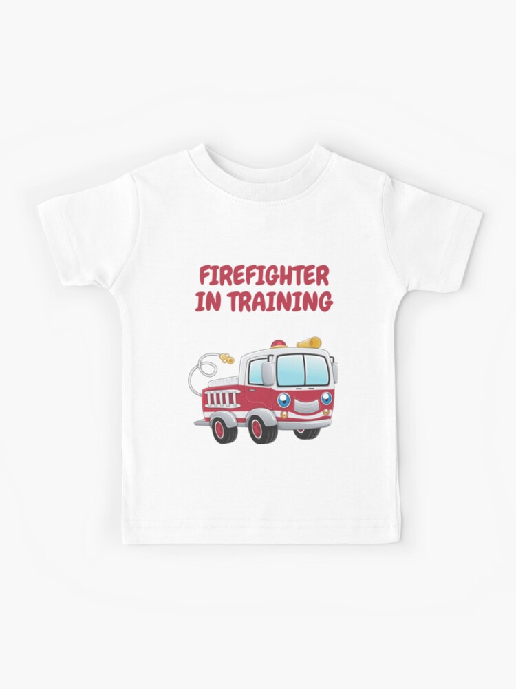 "Firefighter in Training Baby Onesie" Kids T-Shirt for Sale by ...
