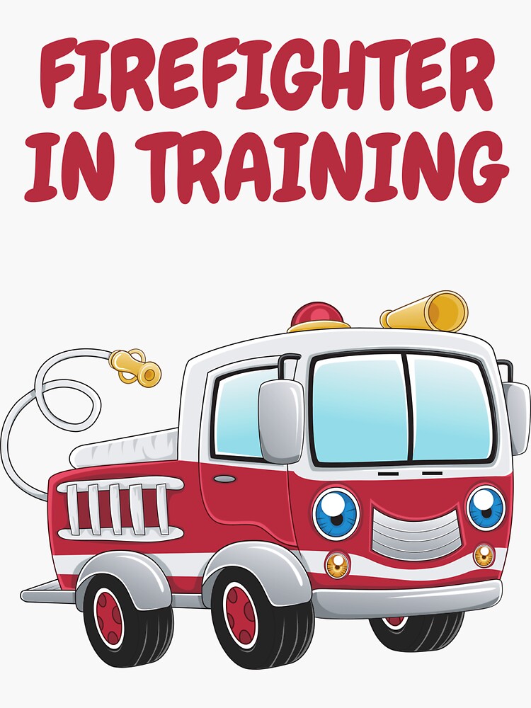 "Firefighter in Training Baby Onesie" Sticker for Sale by CatahoulaDoo ...