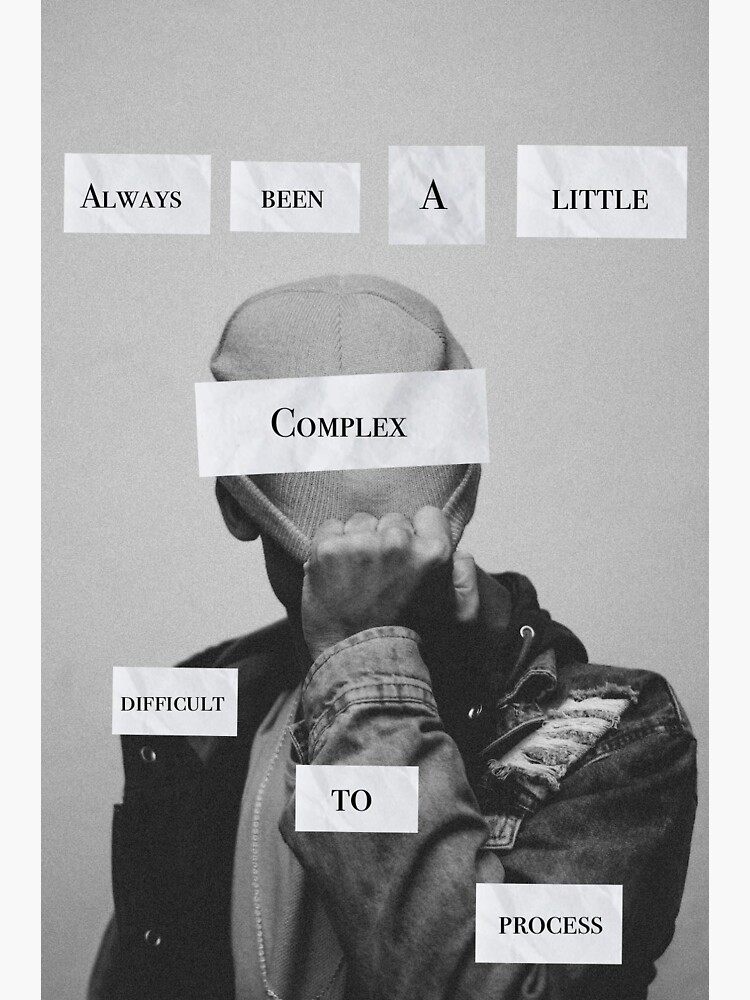 ""Always been a little complex" collage" Sticker for Sale by ...
