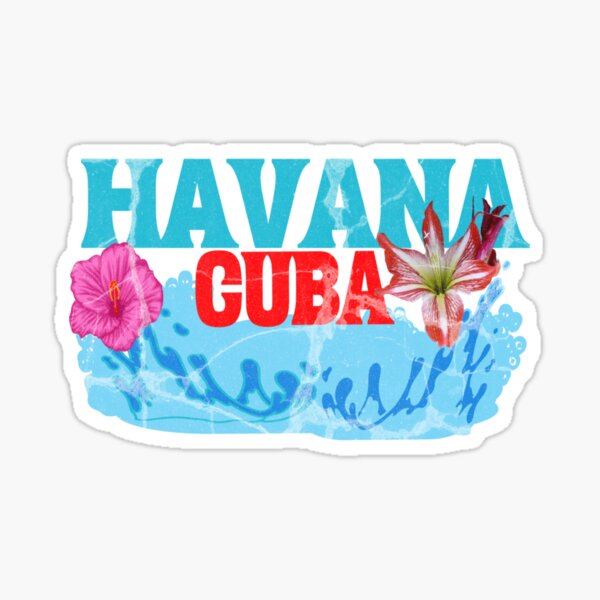 "Travelling to Havana CUBA" Sticker for Sale by hallie1357 | Redbubble