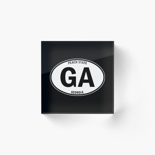 "Georgia, GA, Atlanta, Pfirsich-Staat - Zustands-Abkürzung und Motto ...