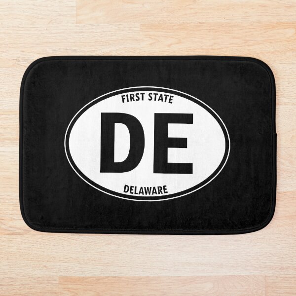 "Delaware, DE, Dover, First State - State Abkürzung und Motto Oval ...