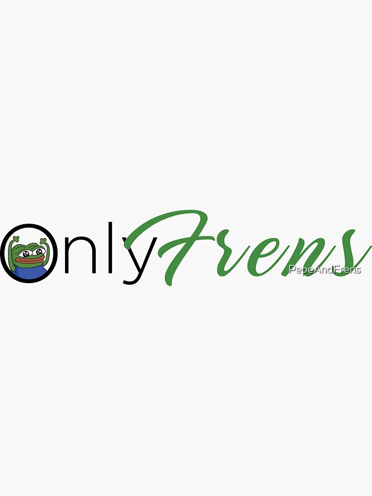 "Pepe the Frog - Only frens club" Sticker for Sale by PepeAndFrens ...