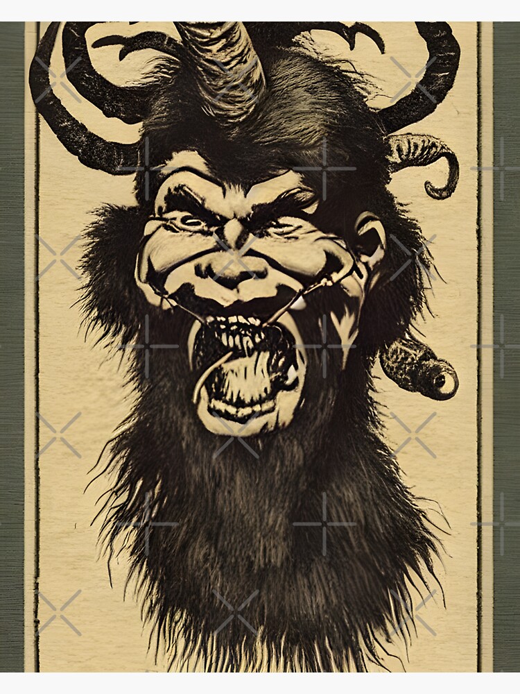 "Vintage Krampus" Sticker for Sale by PineMountain | Redbubble