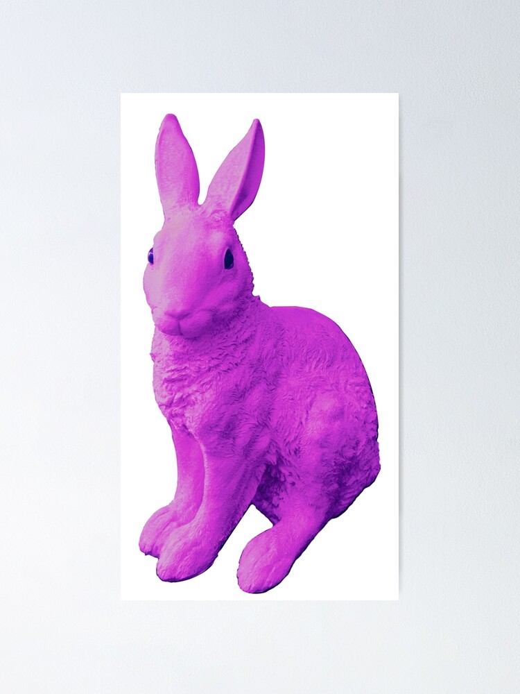 "The pink hare staring | vintage aesthetic " Poster for Sale by ...