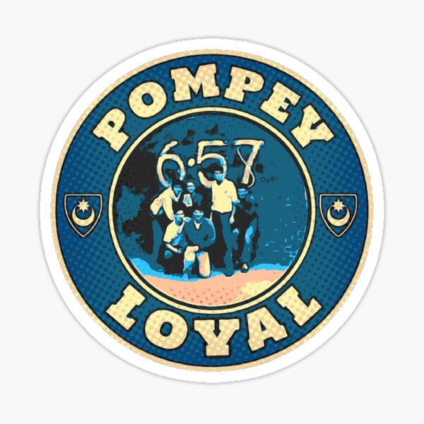 "Pompey Loyal 01" Sticker for Sale by AntiquePatriot | Redbubble