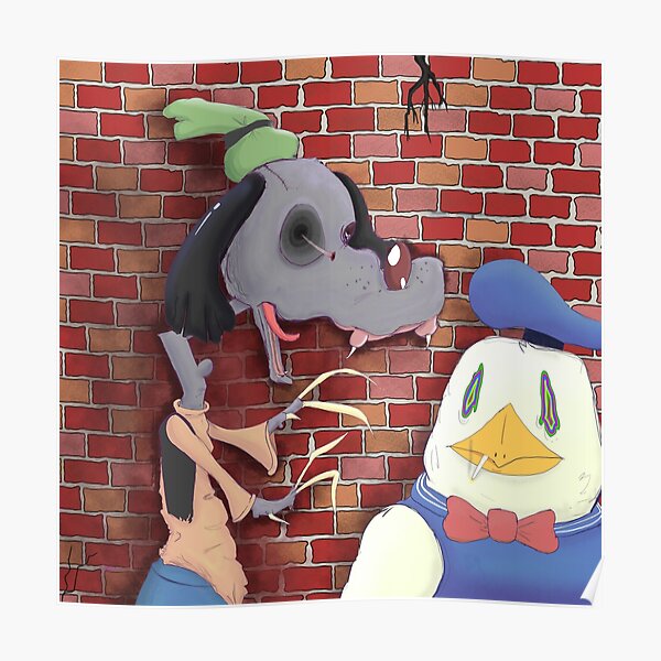 "Goofy and Donald Duck parody" Poster for Sale by Pogunks-wares | Redbubble