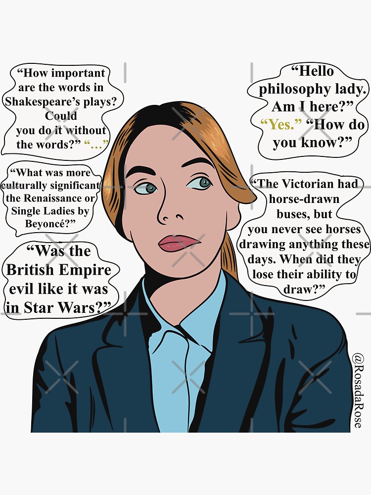 "Philomena Cunk #2" Sticker for Sale by Rosadarose | Redbubble