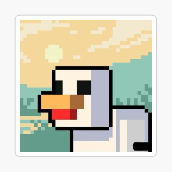 "chicken minecraft" Sticker for Sale by MinecraftShop | Redbubble