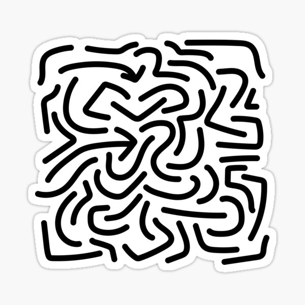 "MAZE" Sticker for Sale by DesignDoubleP | Redbubble