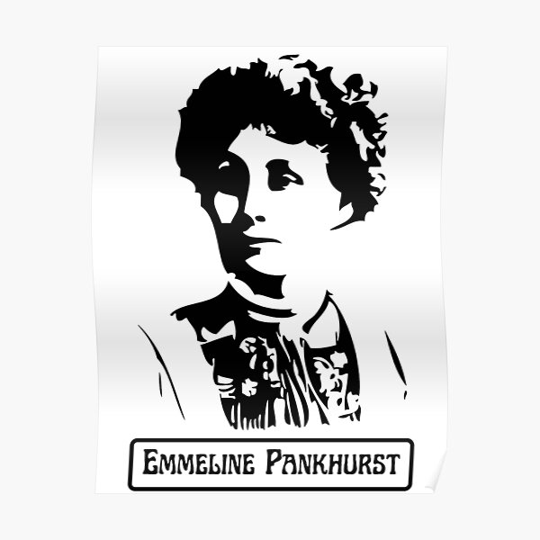 "Emmeline Pankhurst Portrait" Poster for Sale by unhingedheather ...