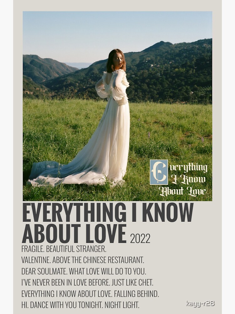 "laufey everything i know about love album " Sticker for Sale by kayy ...