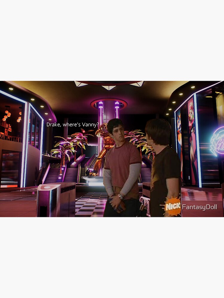 "funny drake and josh five nights at freddys meme" Sticker for Sale by ...