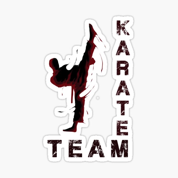 "Karate Team uniform" Sticker for Sale by ShoPellY | Redbubble