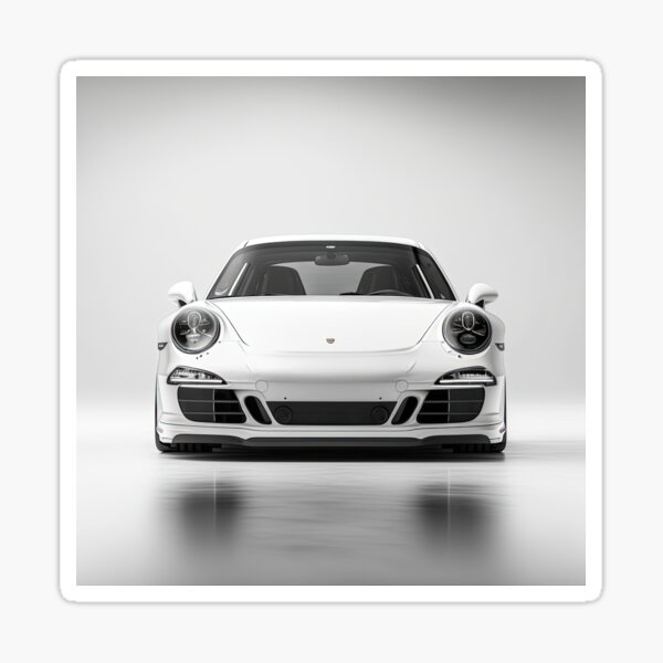 "Porsche 911 Front View" Sticker for Sale by OwnByCats | Redbubble