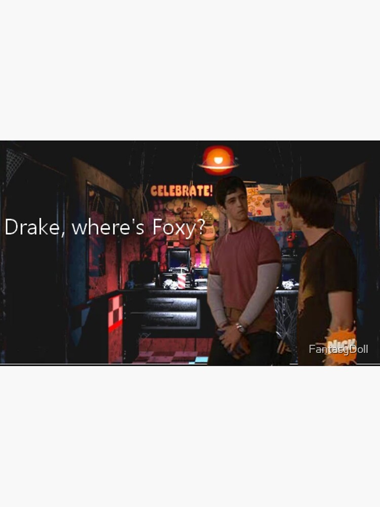 "funny drake and josh five nights at freddys meme" Sticker for Sale by ...