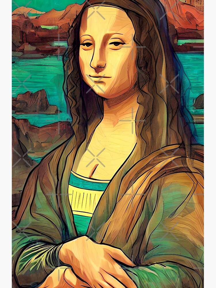 ""Mona Lisa" Watercolor Illustration - Pop Art" Poster for Sale by Alt ...