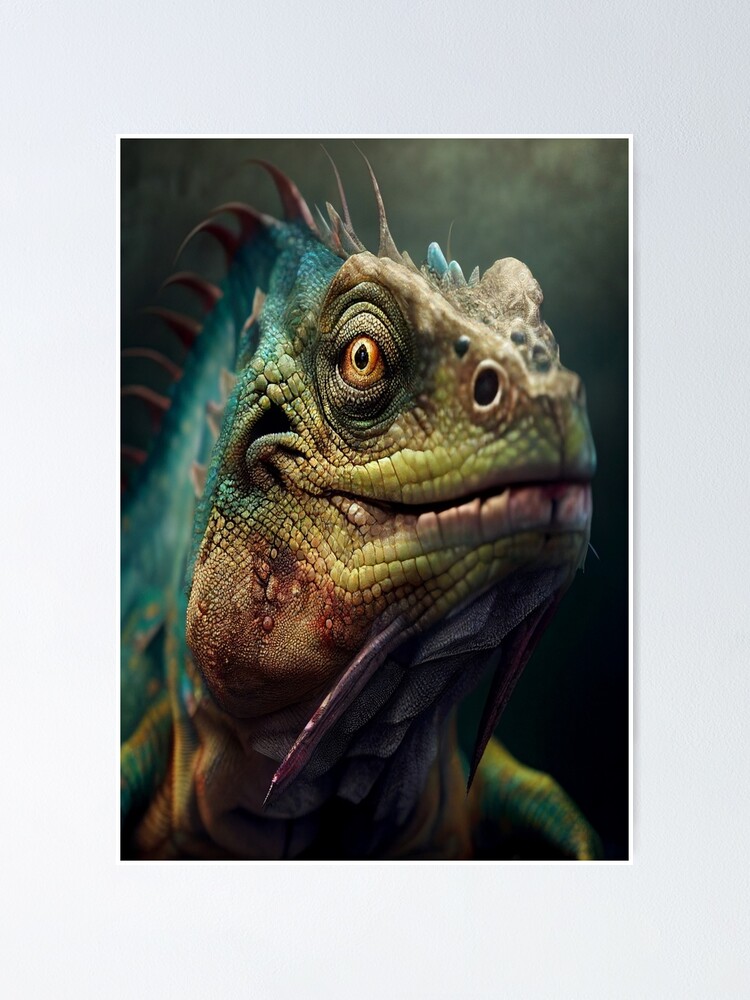 "Happy Iguana" Poster for Sale by DalexMK | Redbubble