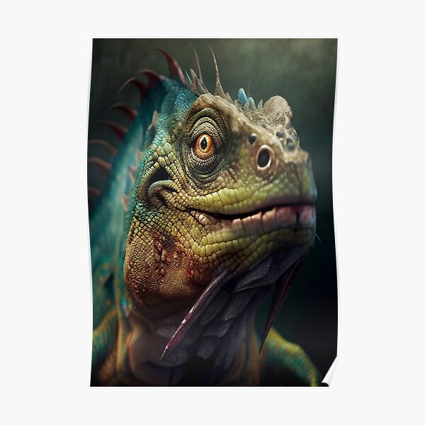 "Happy Iguana" Poster for Sale by DalexMK | Redbubble