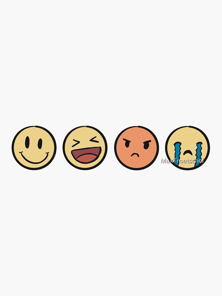"Emojis" Sticker for Sale by MaxTroetschel | Redbubble
