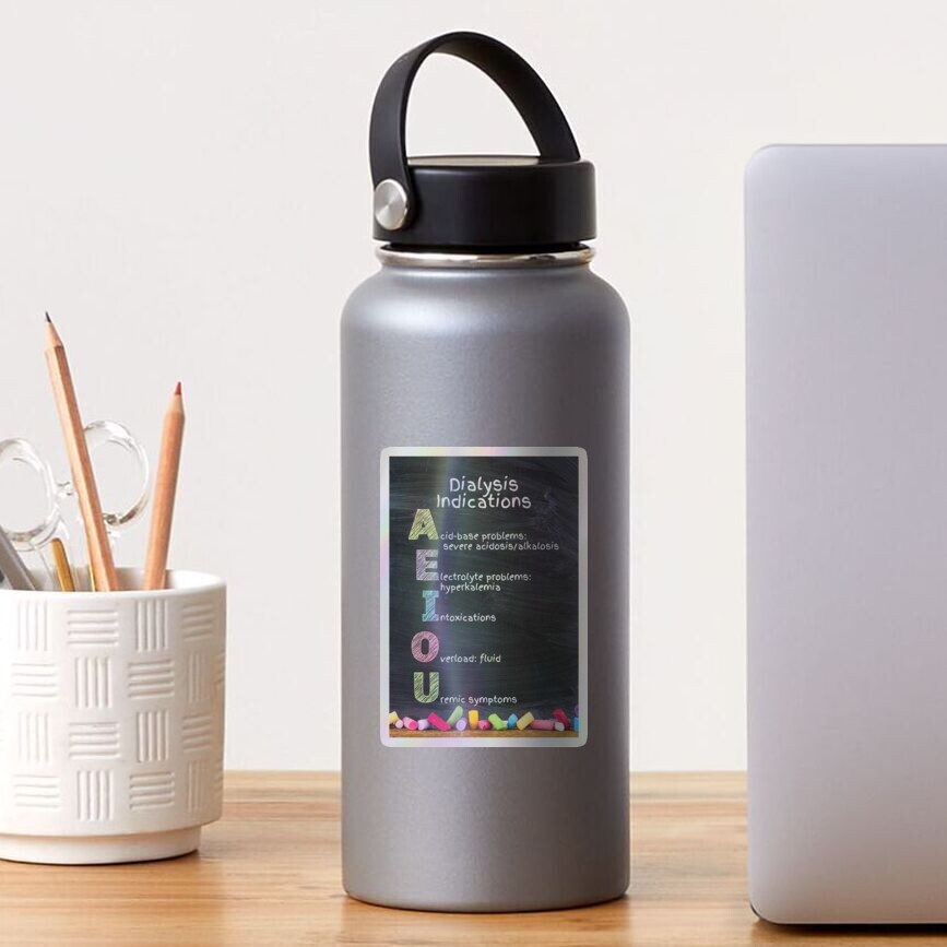 "Dialysis Indications: AEIOU Mnemonic" Poster for Sale by ...