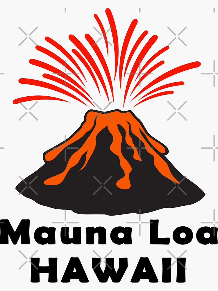 "Hawaii Mauna Loa Volcanoes National Park Volcano" Sticker for Sale by ...