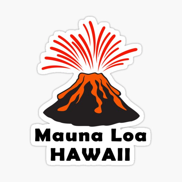 "Hawaii Mauna Loa Volcanoes National Park Volcano" Sticker for Sale by ...